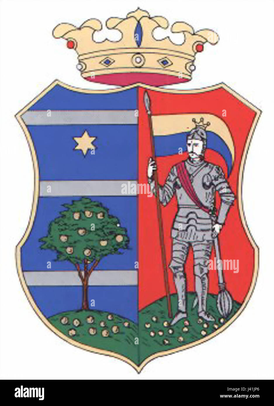 Illustration of the coat of arms of Maros Torda, reflecting the region ...