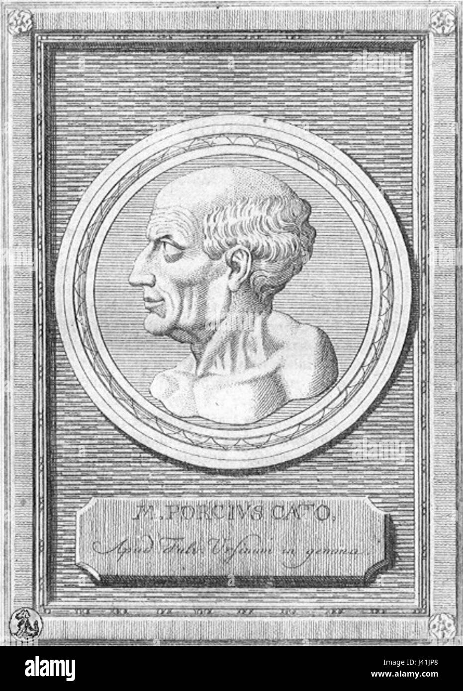 Marcus Porcius Cato Stock Photo - Alamy