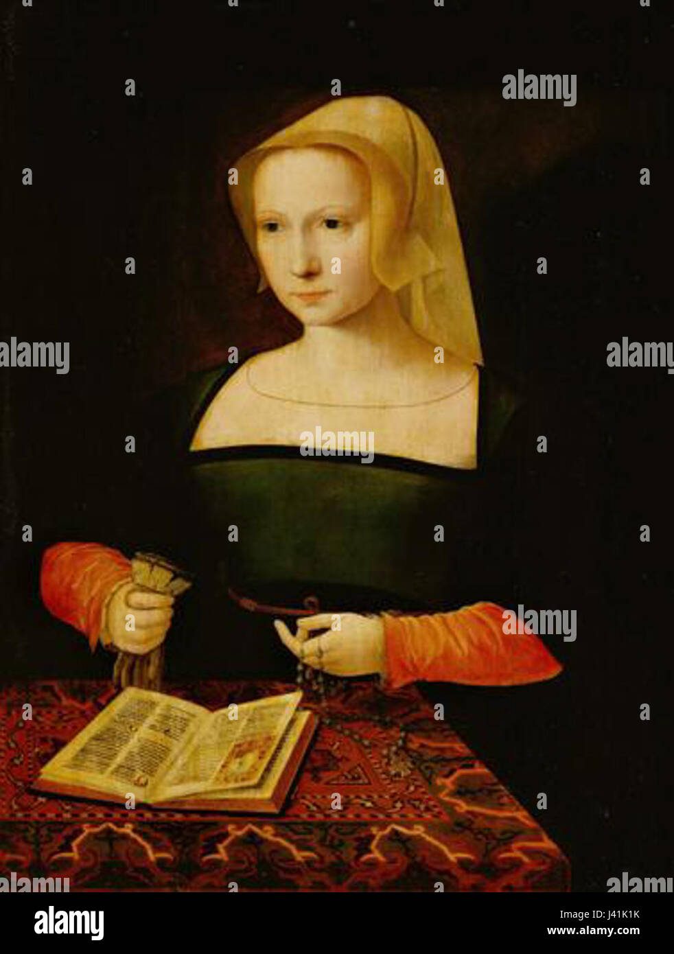 A work by the Master of Female Half-Figures, showcasing intricate ...