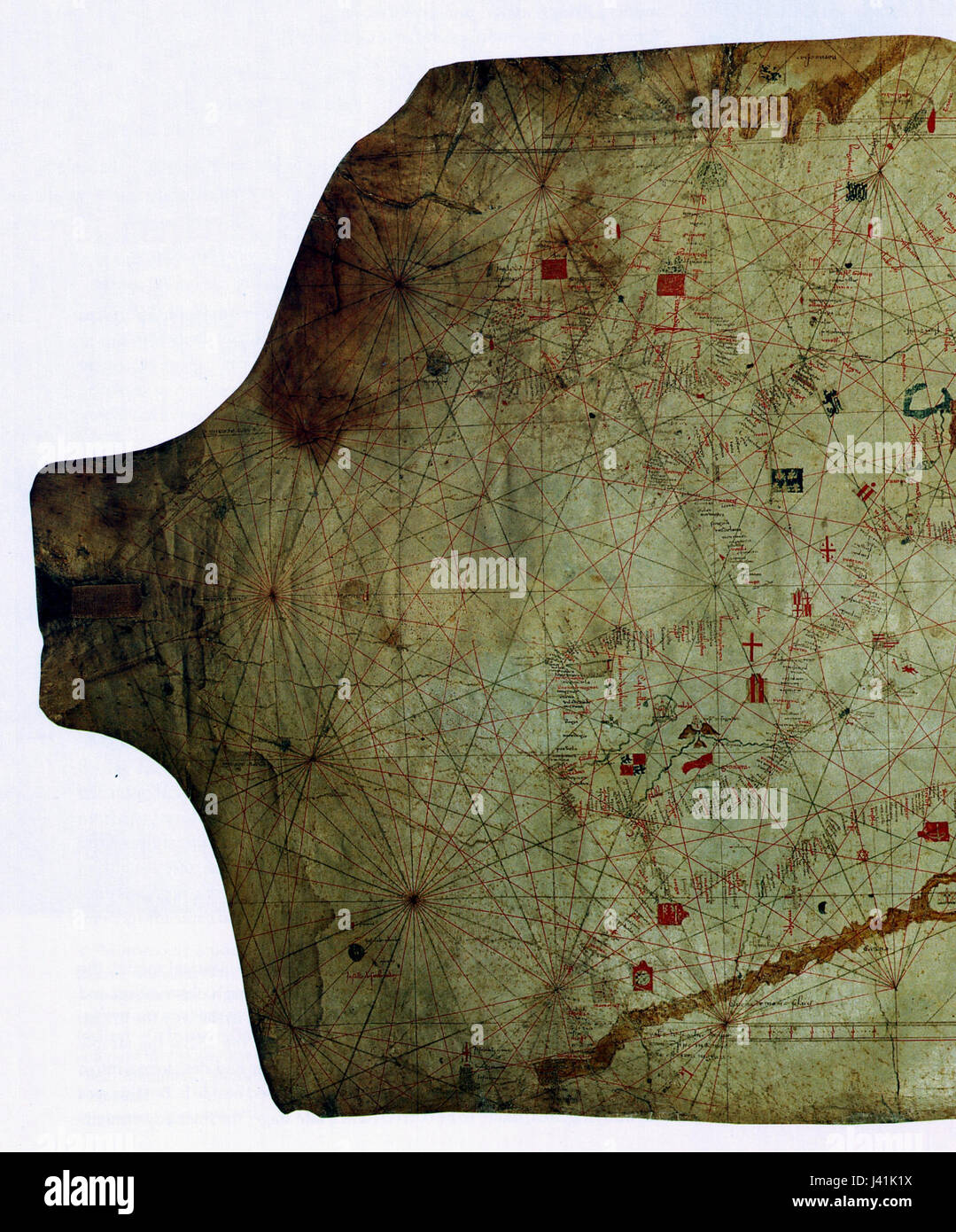 Map of dulcert left part Stock Photo - Alamy