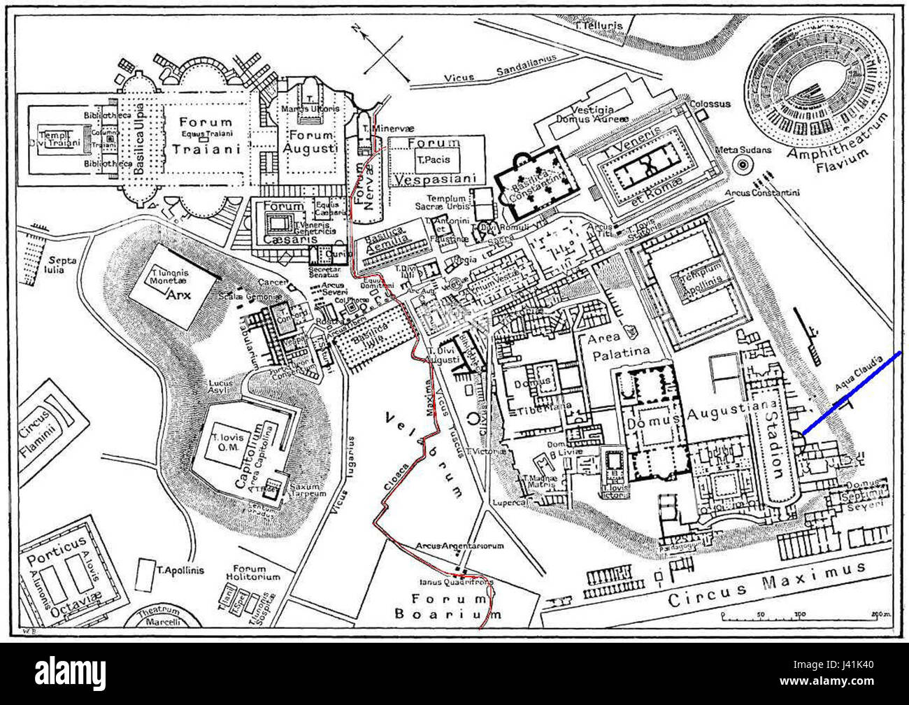 Ancient map of city of rome hi-res stock photography and images - Alamy