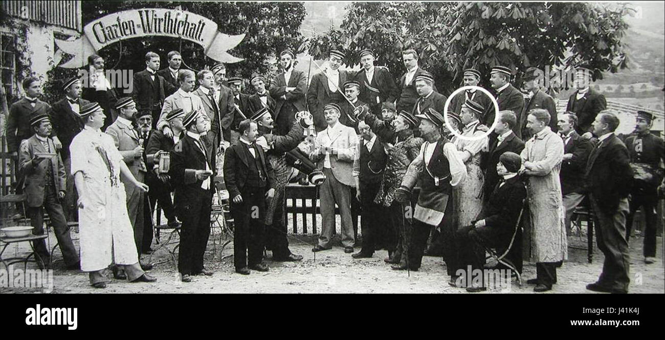 Mensur Jena 1901 Sauerbruch Stock Photo - Alamy
