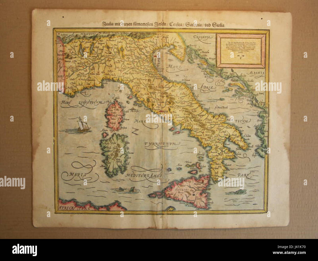 This historical map from 1600 illustrates the geographic layout of ...