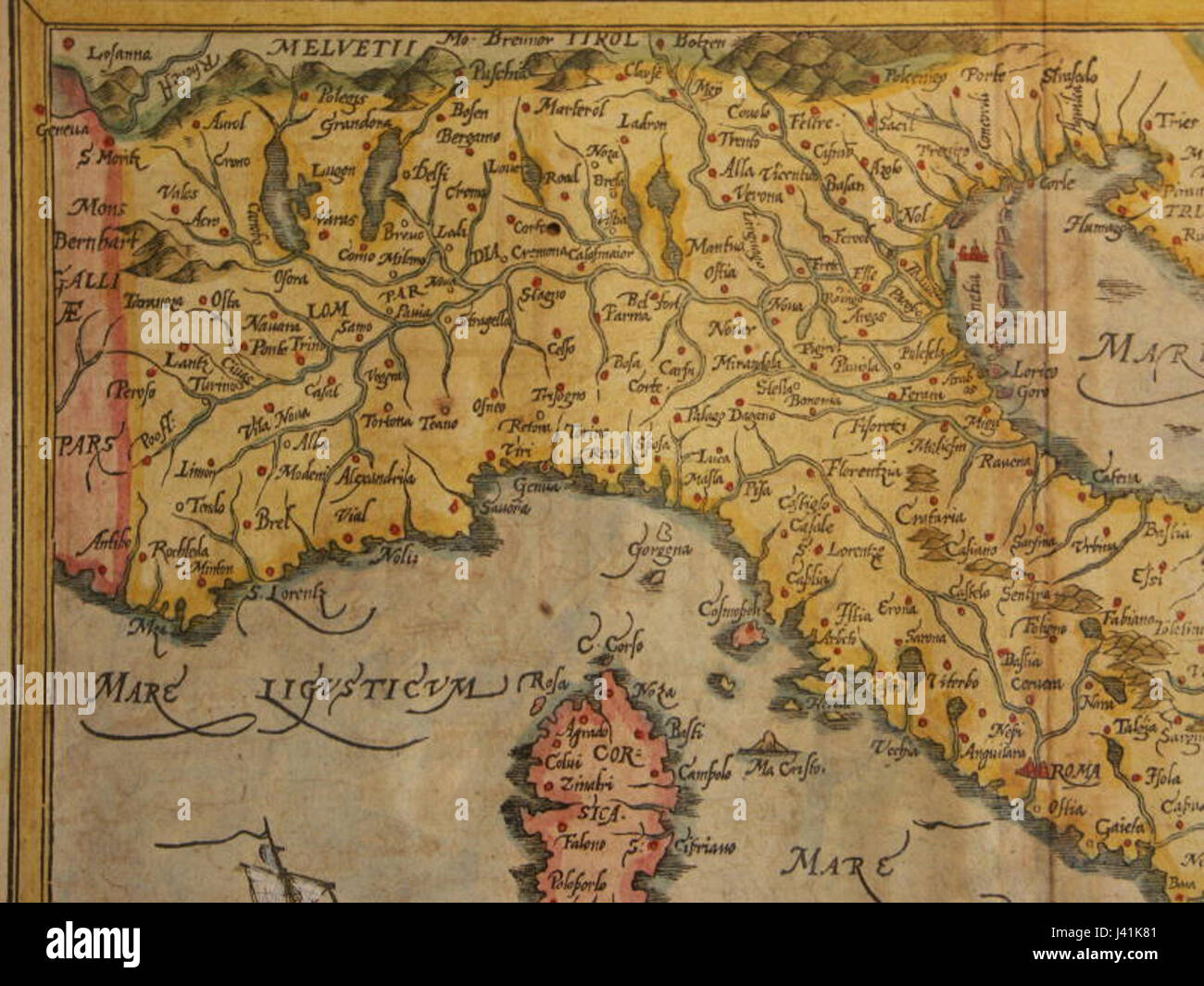 Map of italy hi-res stock photography and images - Alamy