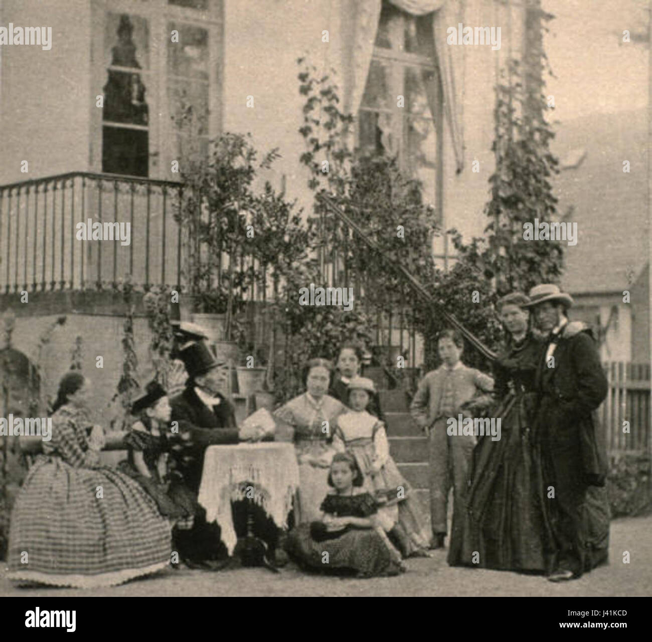The Melchior family gathering with Hans Christian Andersen (HCA) at ...