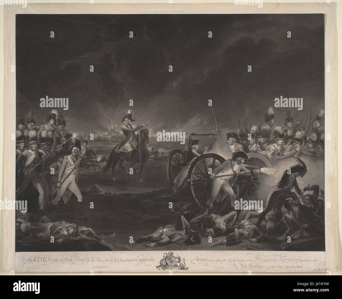 A historical reference to the Menin battlefields and the figures of ...