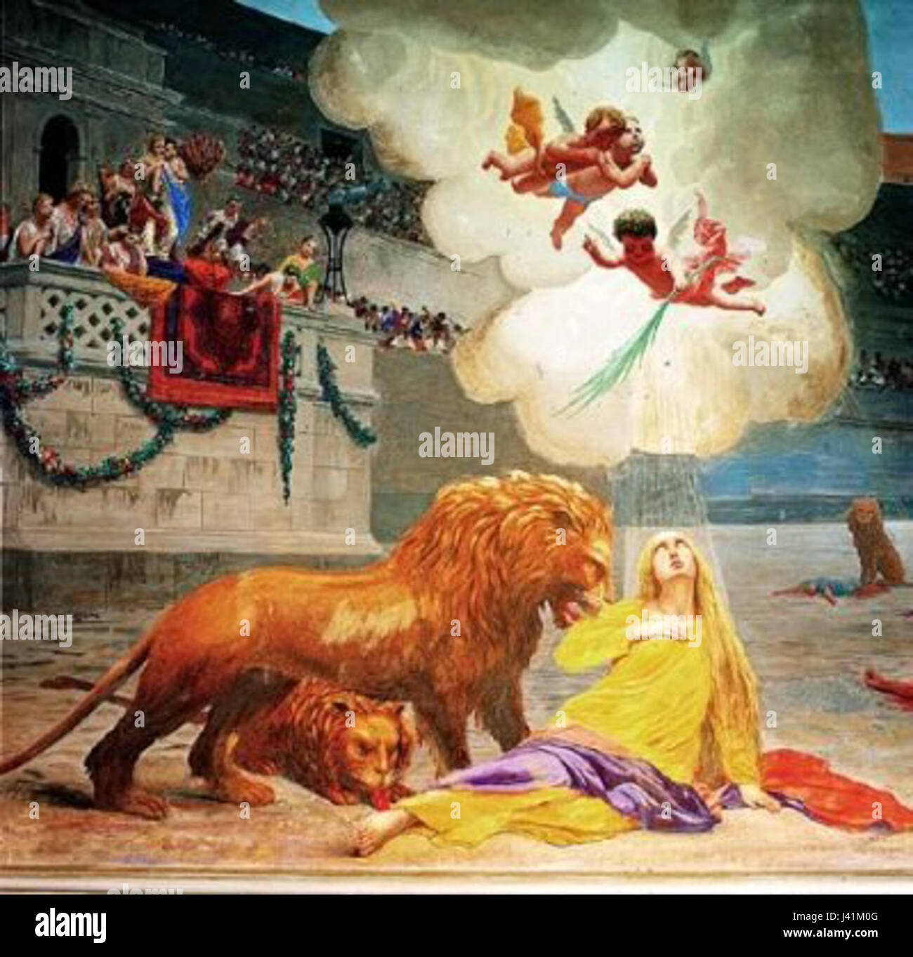 The Martyrdom of St. Euphemia is a religious subject in Christian art ...