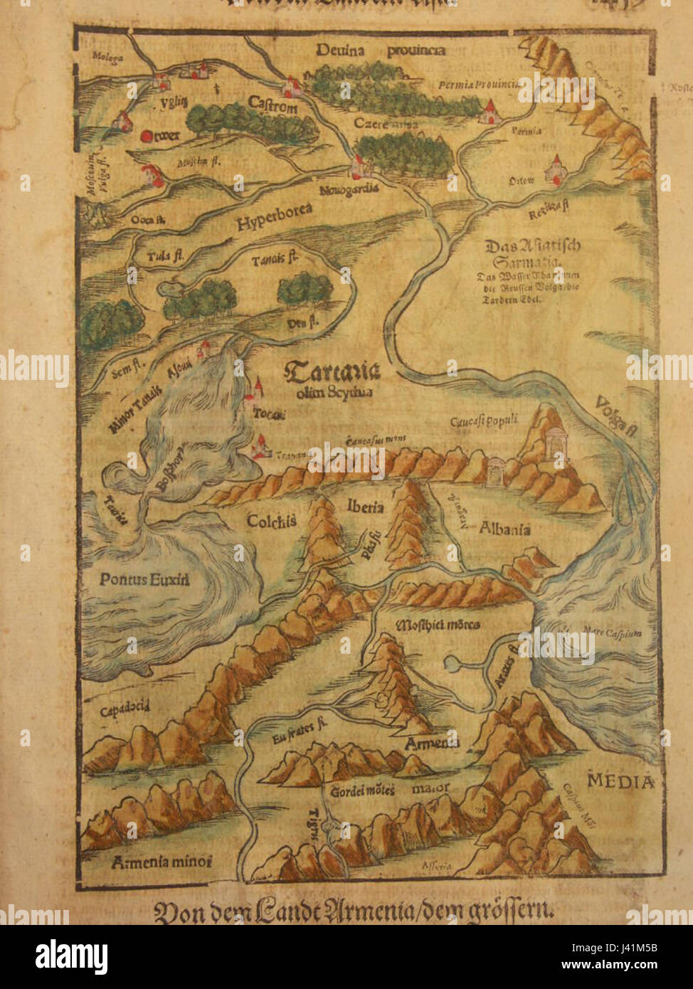 Map of river volga hi-res stock photography and images - Alamy