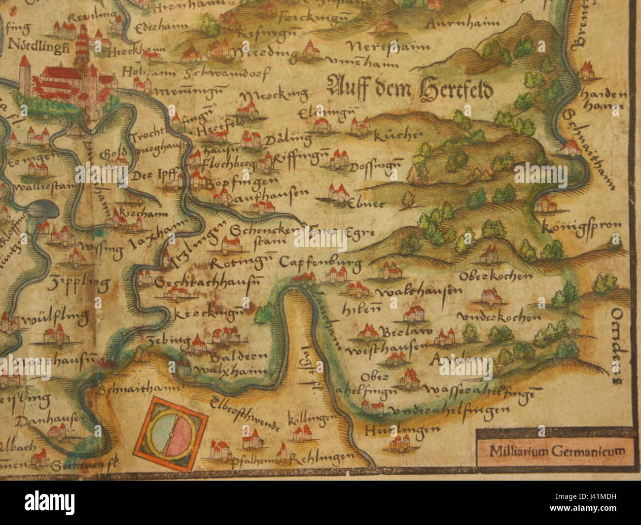 Map of swabia hi-res stock photography and images - Alamy