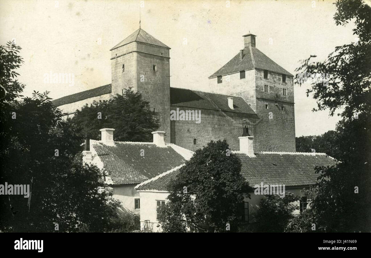A photograph showing the Kuressaare Castle, also known as the Saaremaa ...