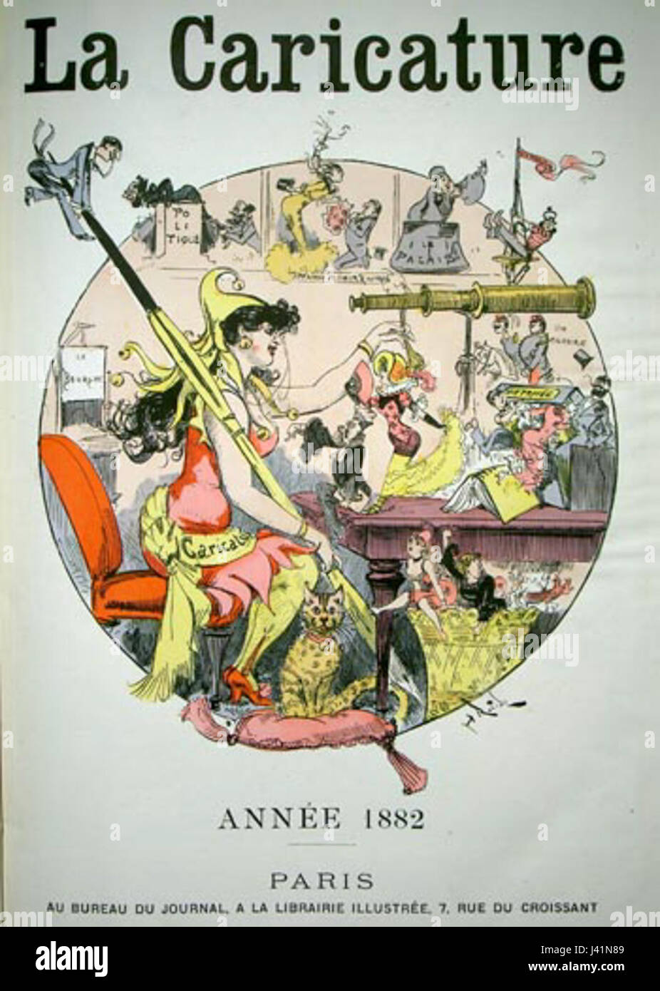 'La Caricature' is a French satirical magazine from 1882, known for its ...