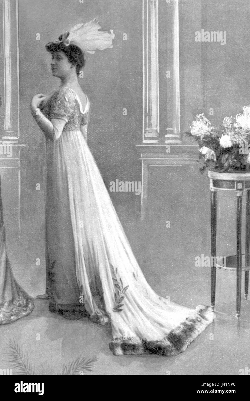 This French title refers to 'La Mode Empire Aujourd'hui,' likely ...