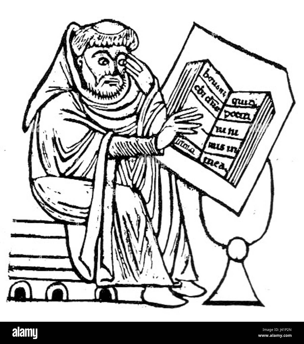 Monk vintage Cut Out Stock Images & Pictures - Alamy