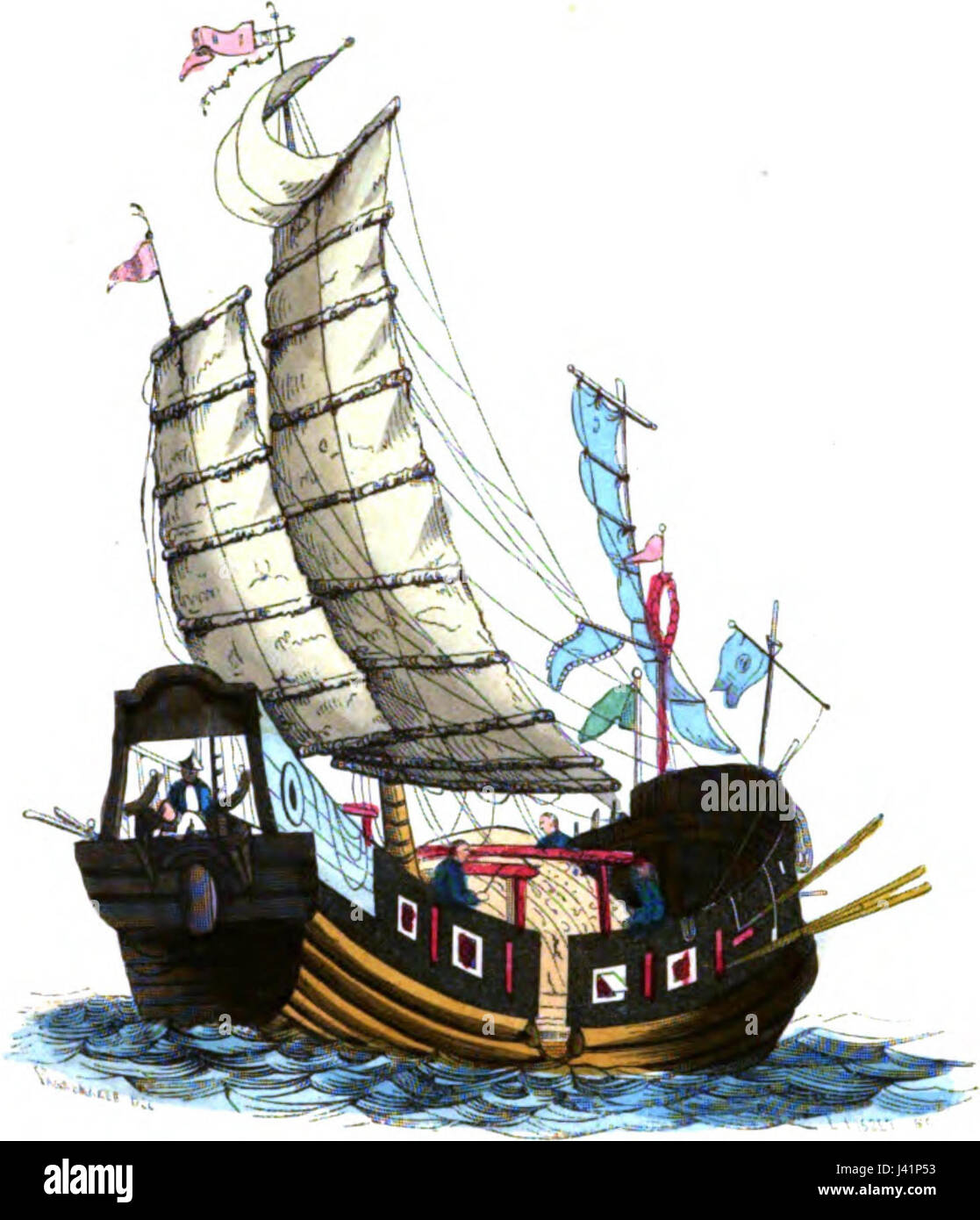 Chinese junks 19th century hi-res stock photography and images - Alamy