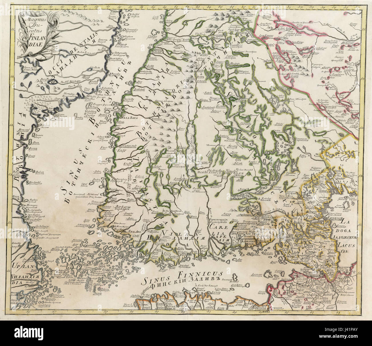 Map of finland hi-res stock photography and images - Alamy