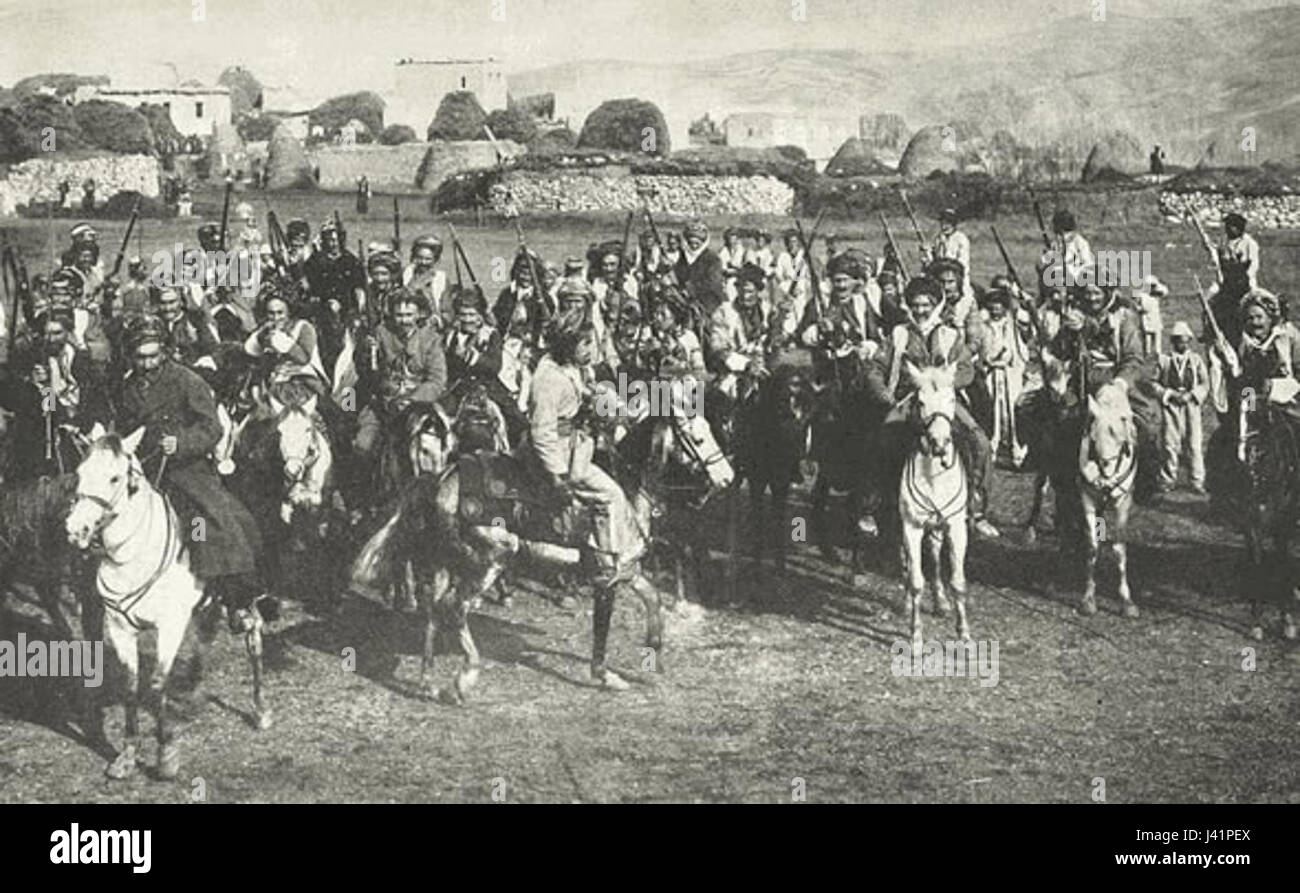 Kurdish Cavalry July 1918 Stock Photo - Alamy