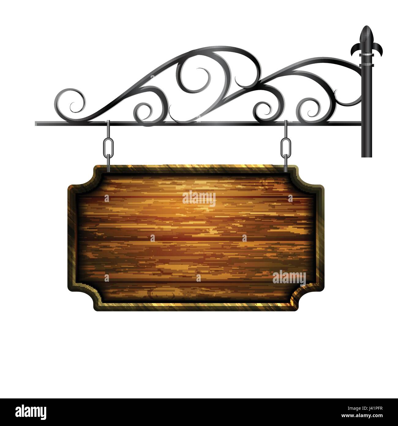 vector wooden signboard Stock Vector Image & Art - Alamy