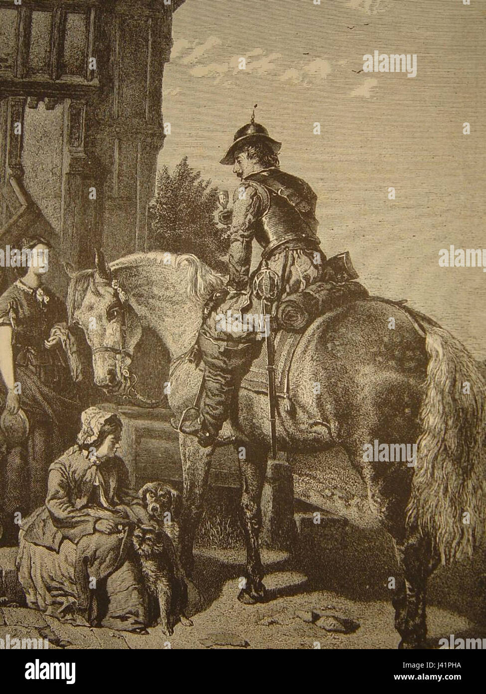 Hunting scene depicted in hi-res stock photography and images - Alamy