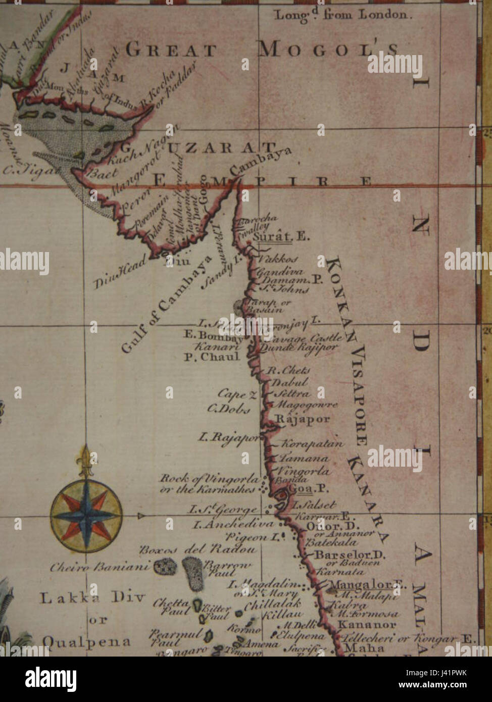 The image likely depicts the historical context of Malabar in 1752, a ...