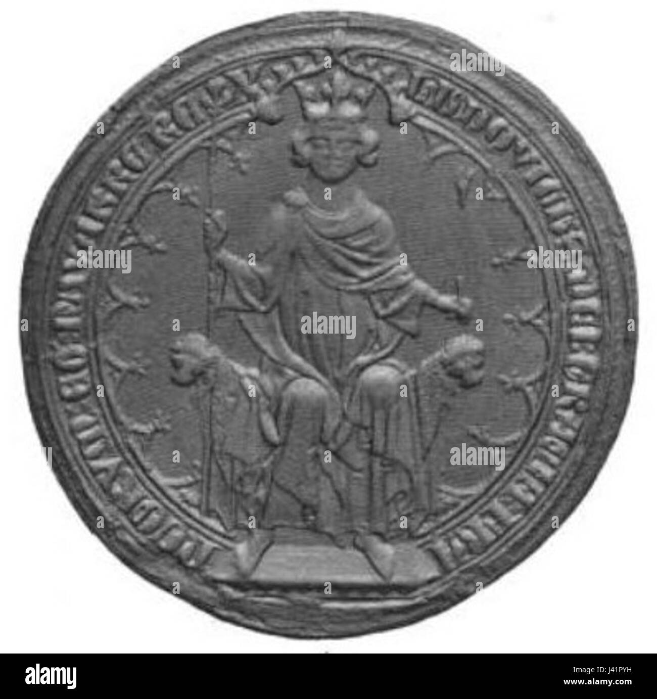 Portrait of King Louis X of France, also known as Louis the Quarreler ...