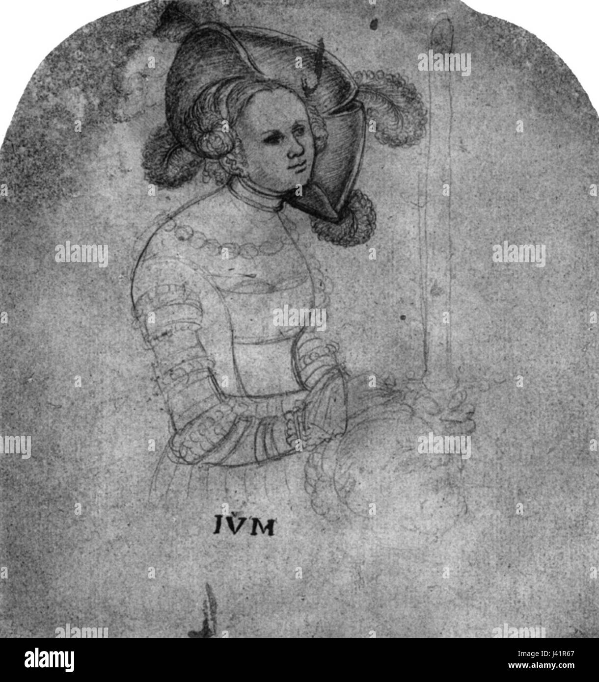 Lucas cranach judith drawing Stock Photo - Alamy