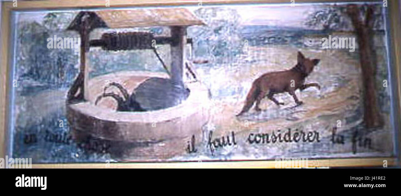 A depiction or illustration inspired by Jean de La Fontaine, the famous ...