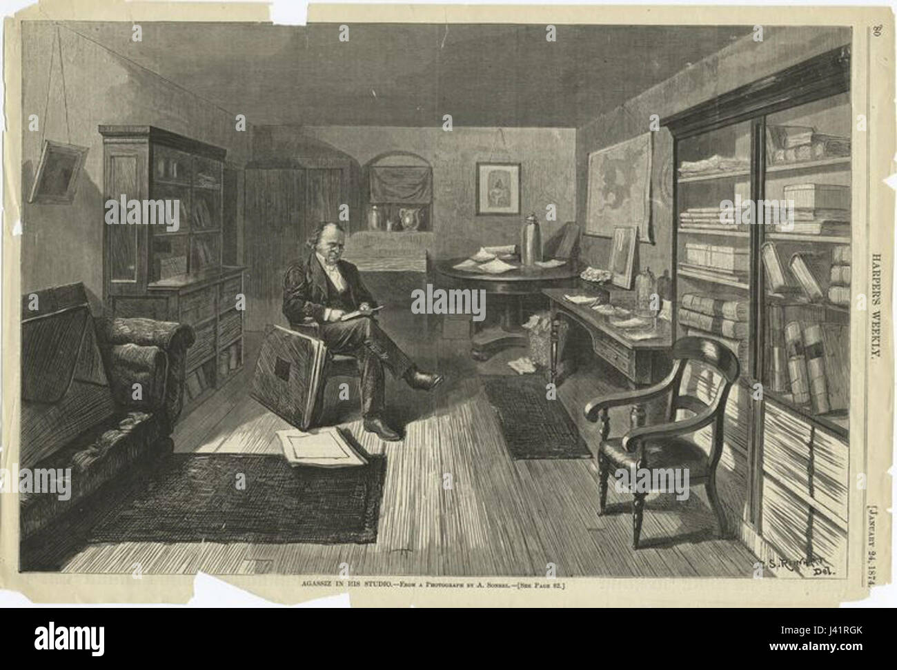 Louis agassiz portrait hi-res stock photography and images - Alamy