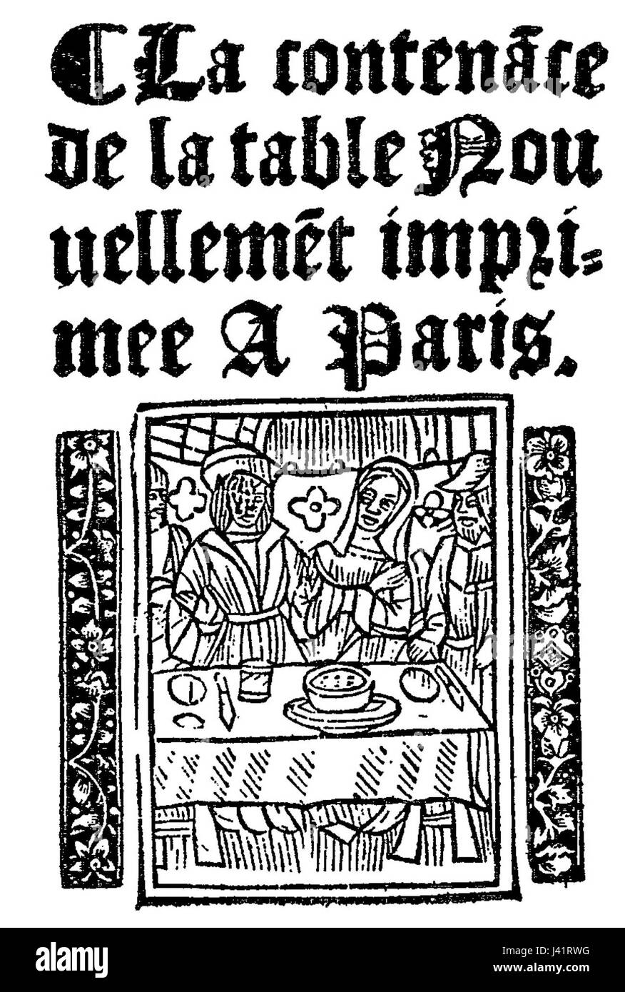 'La Contenance de la table' refers to the etiquette and behavior ...