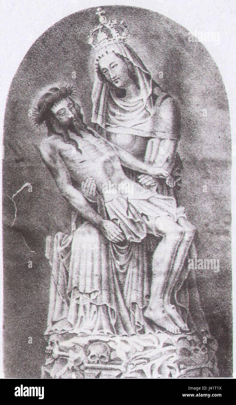 This lithograph, titled 'Schmerzhafte Muttergottes' or 'Sorrowful ...