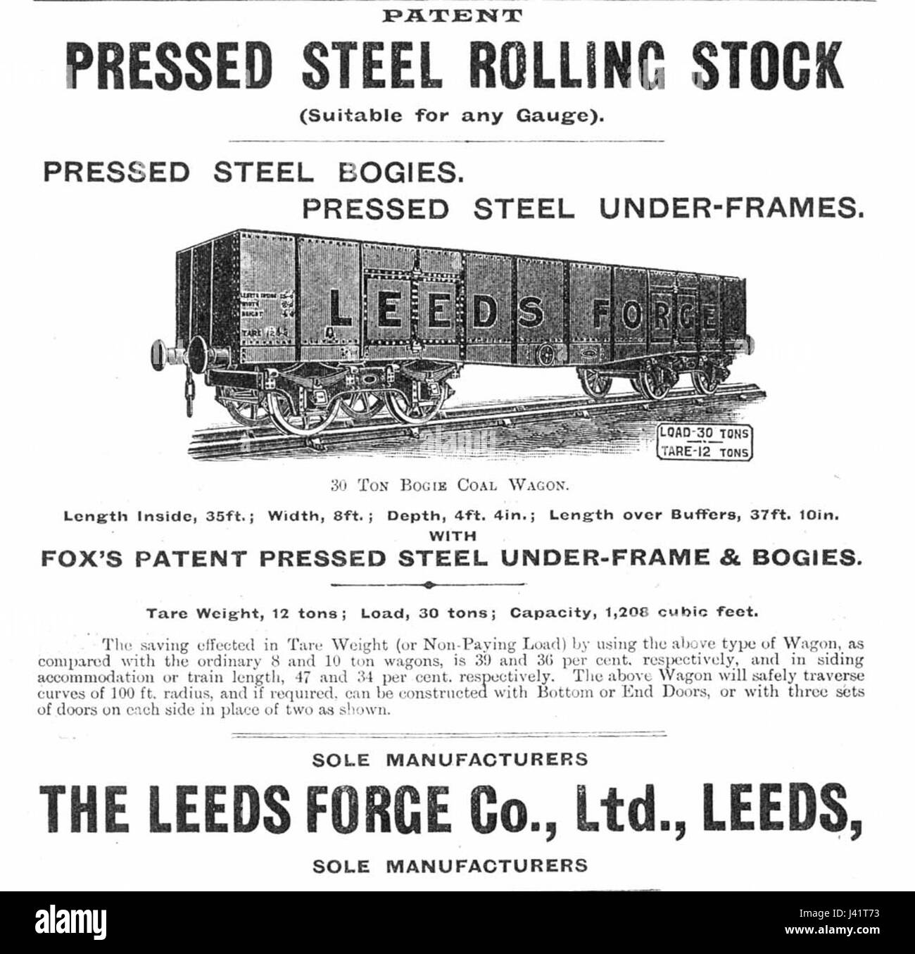 The Leeds forge advert is a historical advertisement, likely from a ...