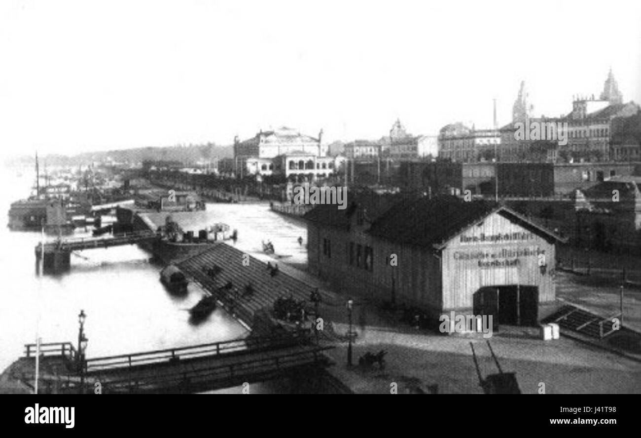 Mainz Hafen (Port of Mainz) in 1900 was a significant trade and ...