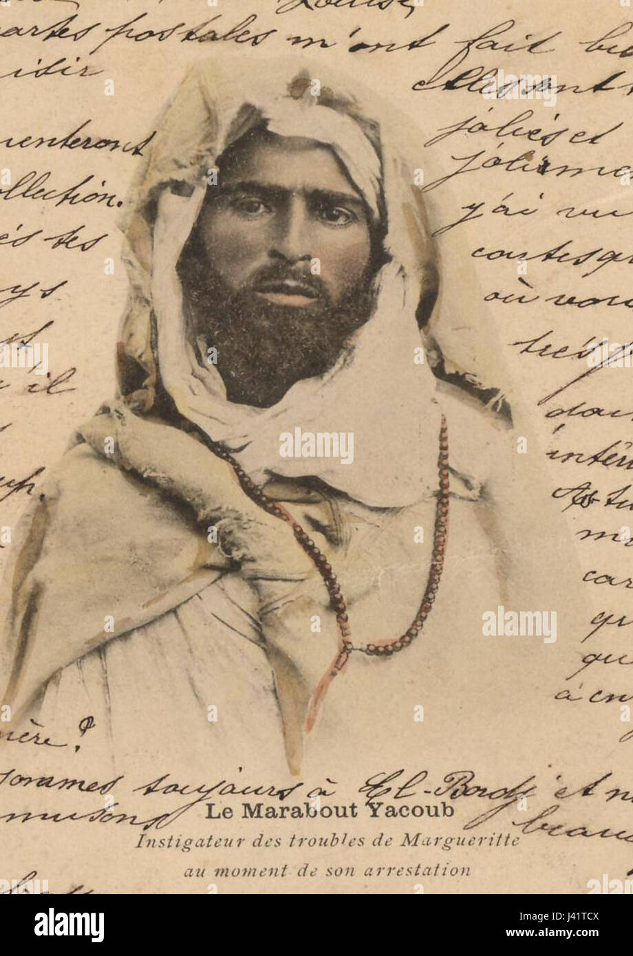 This photograph from 1901 depicts Yacoub, a marabout, a type of ...