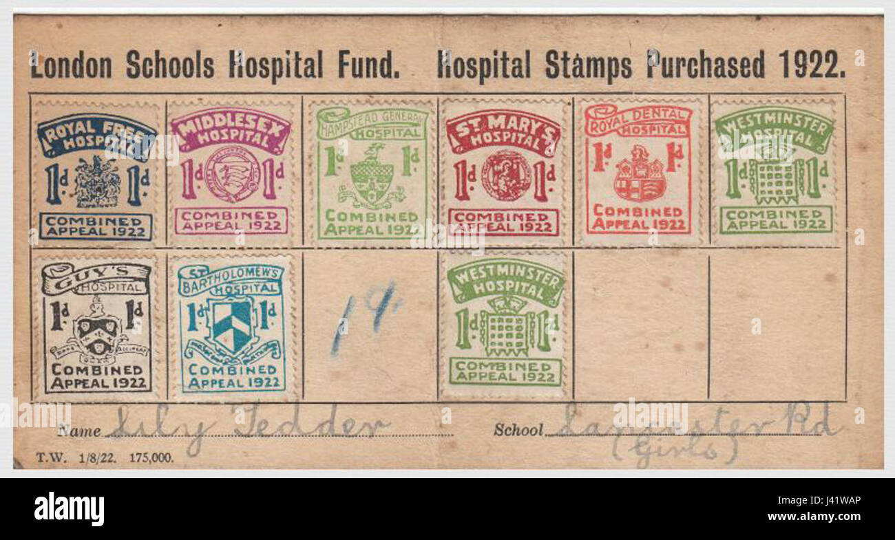 Stamp hospital hi-res stock photography and images - Alamy
