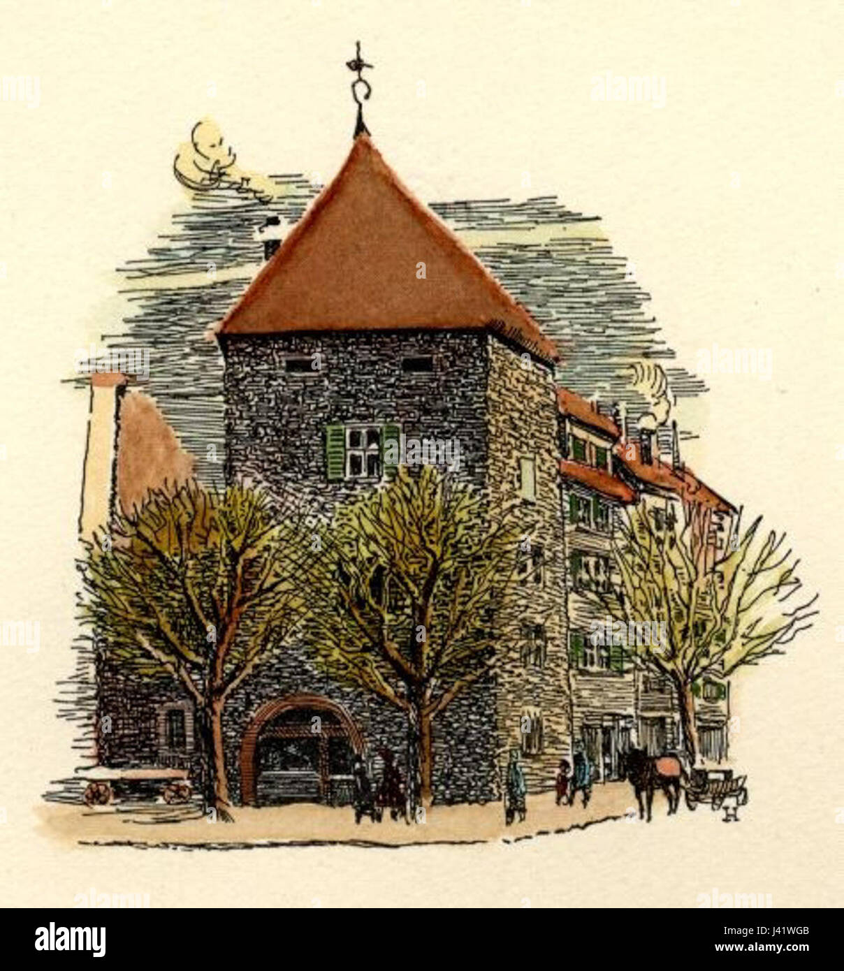 Malteserturm, located in Chur, Switzerland, is a historical tower known ...