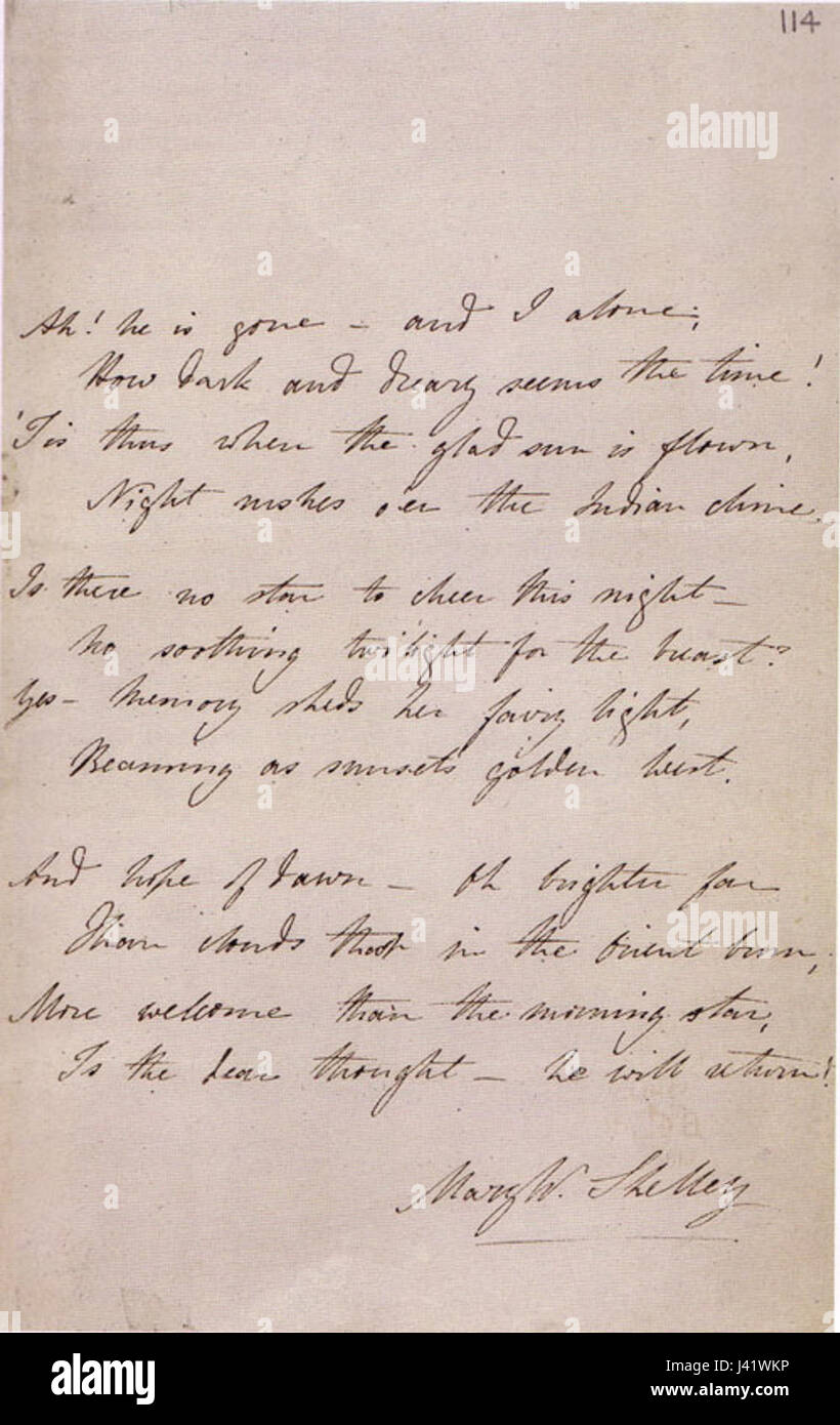 Mary Shelley, renowned for her novel 'Frankenstein,' also composed a ...