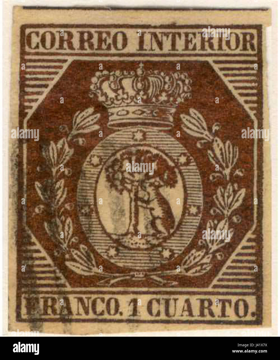 A local map or scene from Madrid, Spain, circa 1853, showcasing urban ...