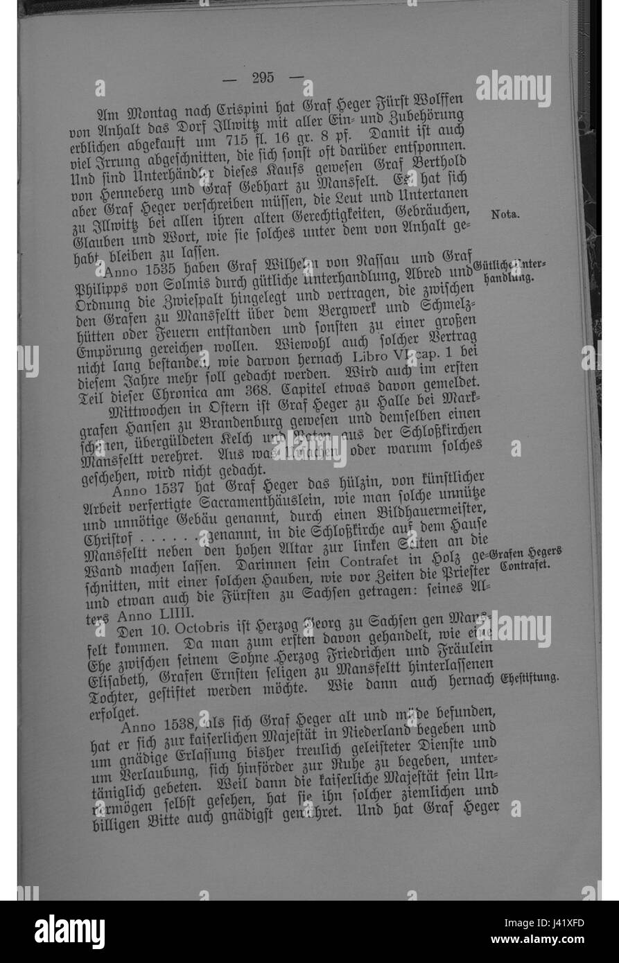 This historical document is part of the 'Mansfeldische Chronica,' a chronicle detailing the ...