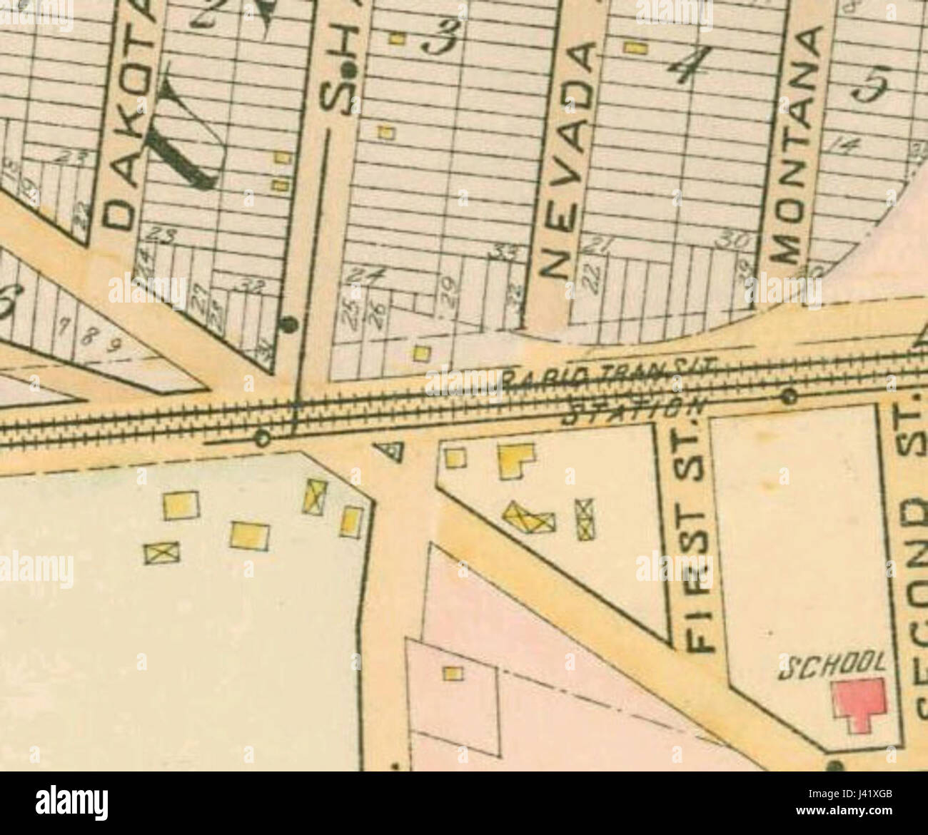 LIRR 1891 Union Course station Stock Photo - Alamy