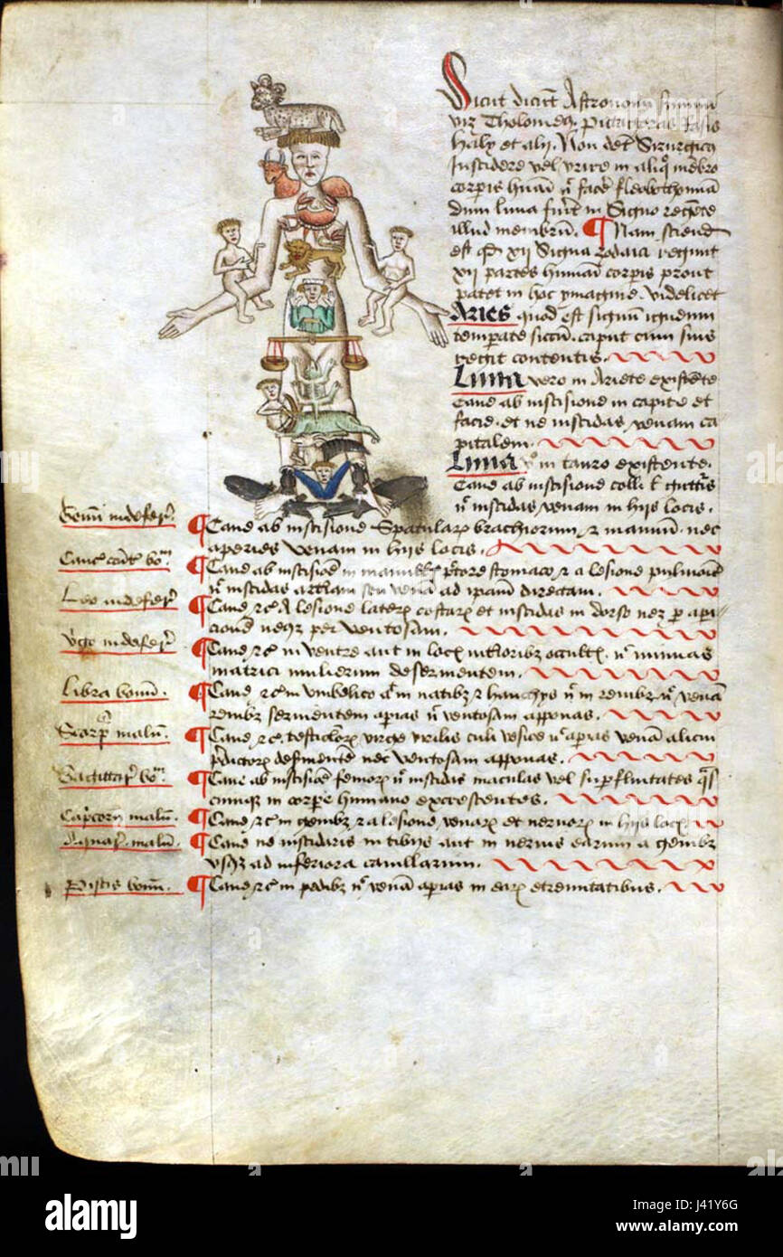 The Medical Zodiac Man is a visual representation linking astrology and ...