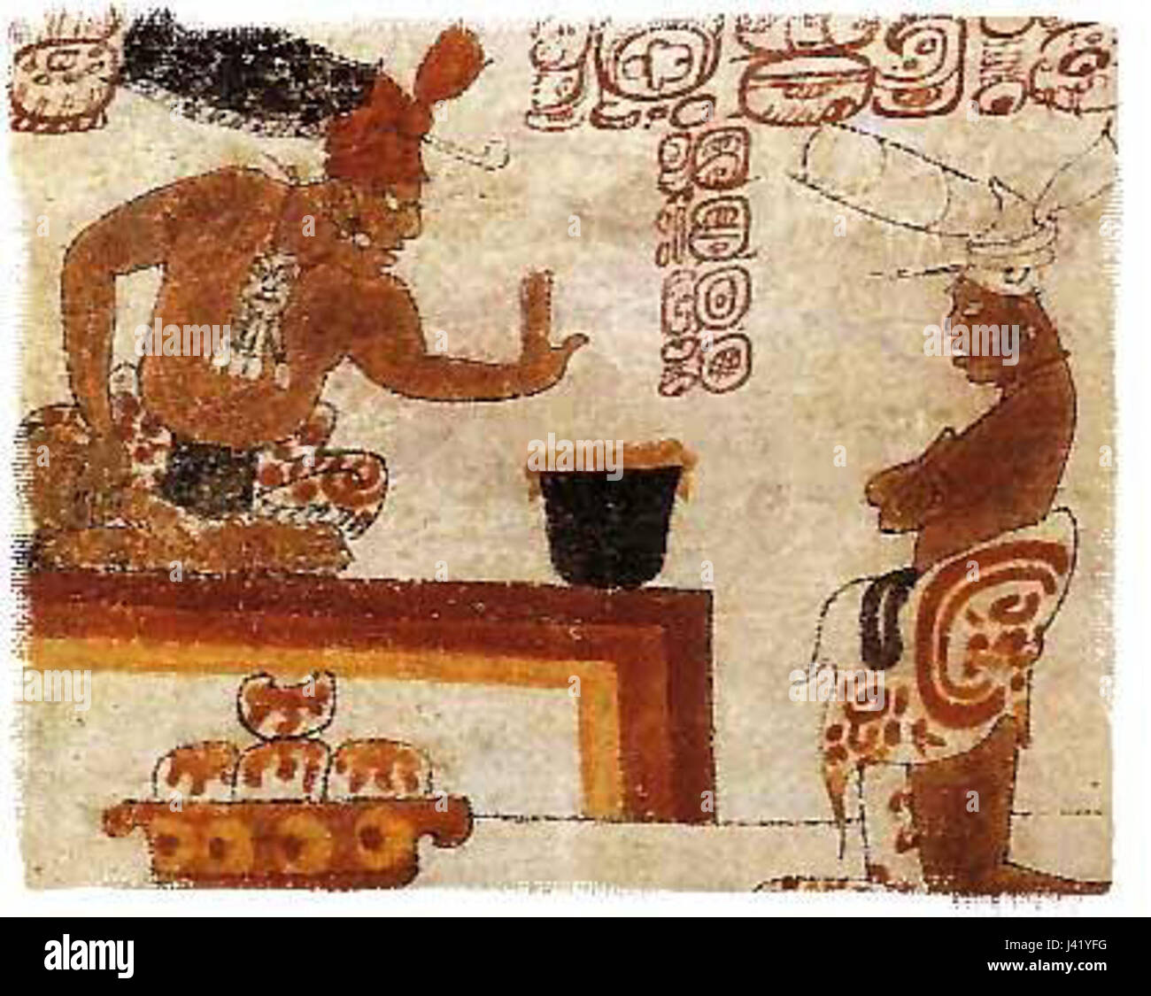 Mayan people and chocolate Stock Photo - Alamy