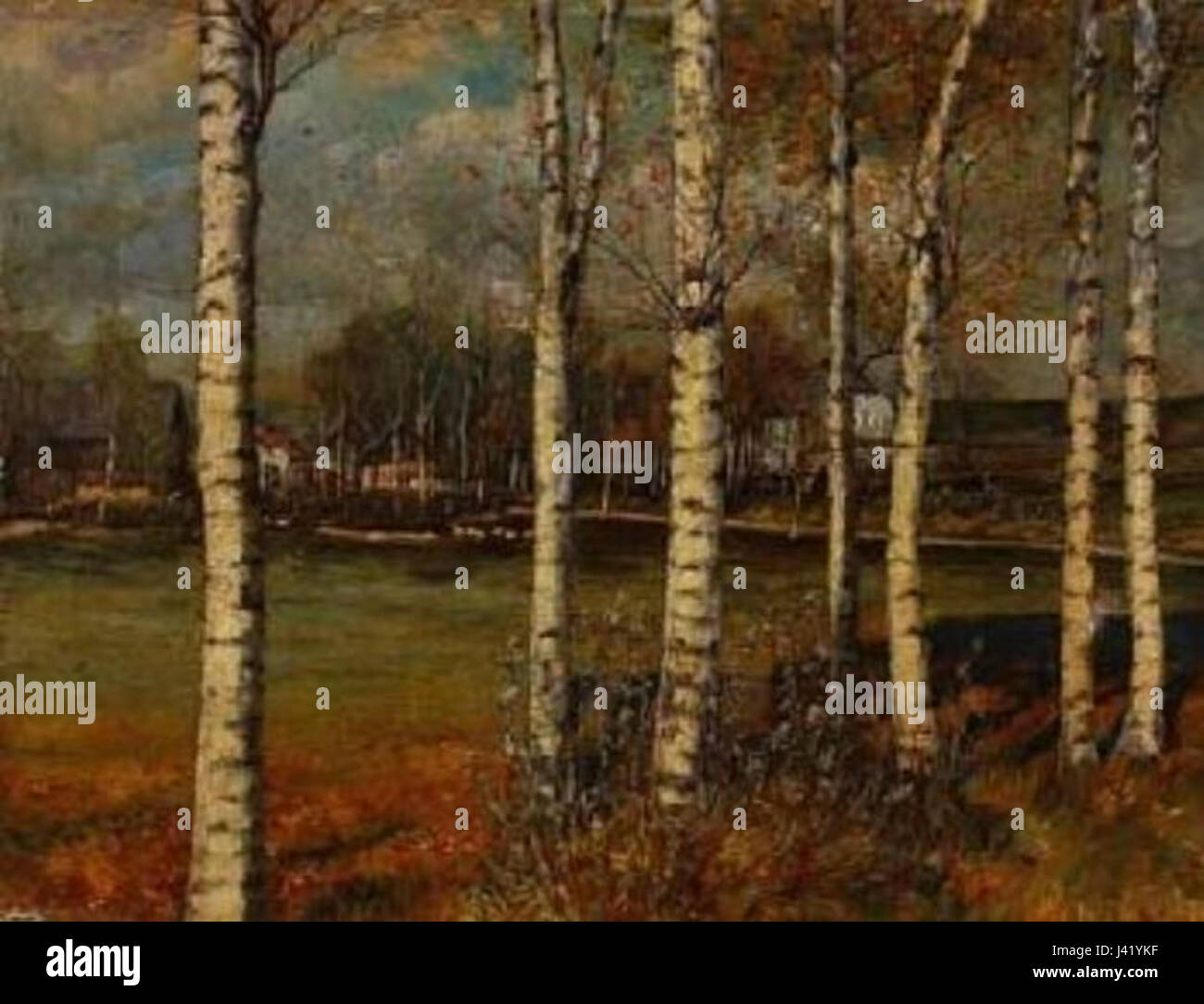 Melchior Lechter Birkenwald 1929 Stock Photo - Alamy