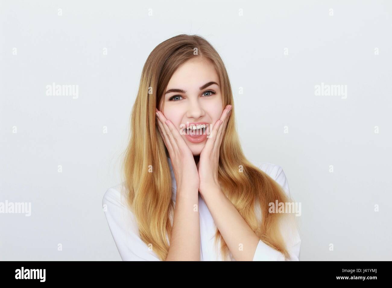 Woman cheeks beauty hi-res stock photography and images - Alamy