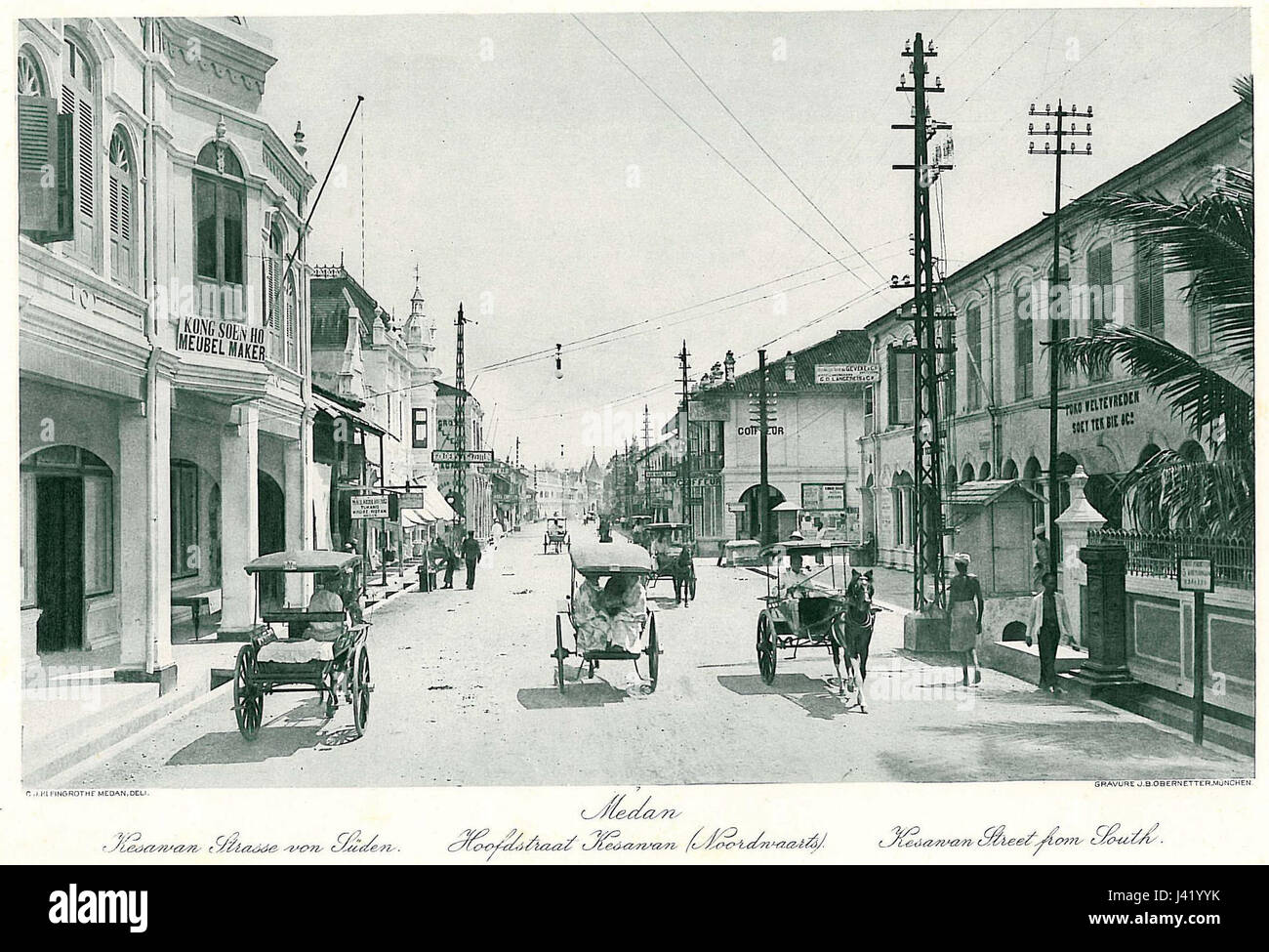 An image depicting Medan Kesanvan Strasse, taken from the southern ...