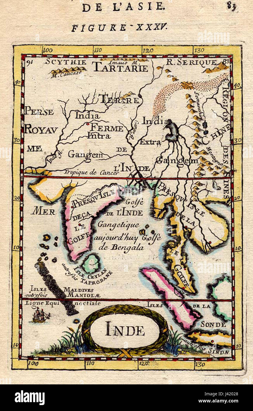This historical map, dated 1683, illustrates the geographical ...