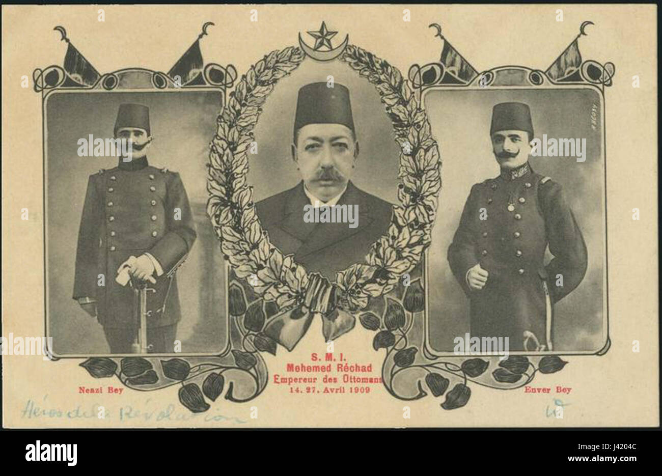 This portrait depicts Mehemed Rechad, the Ottoman Emperor, captured in ...
