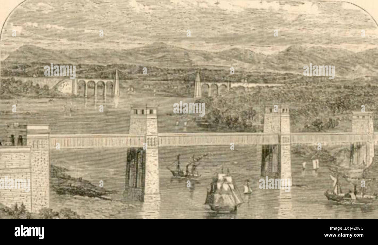 The Menai Bridge is a suspension bridge that spans the Menai Strait ...