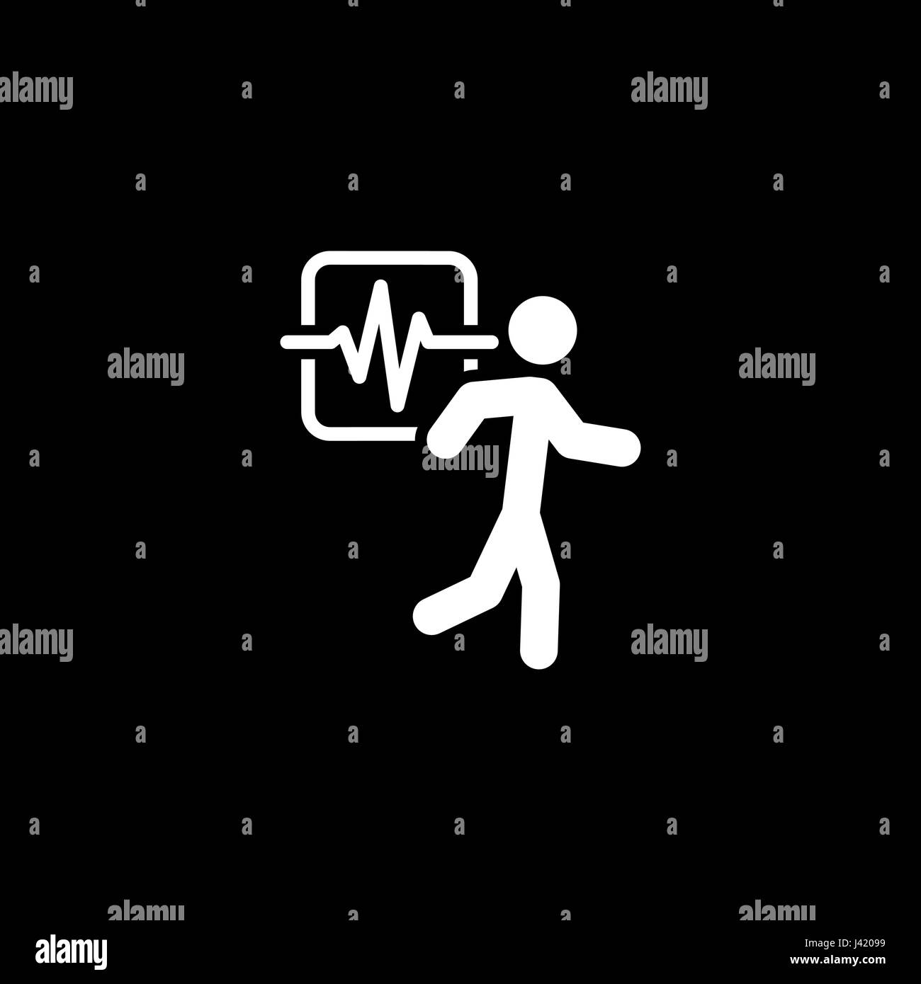 Cardio Workout and Medical Services Icon Stock Vector Image & Art - Alamy