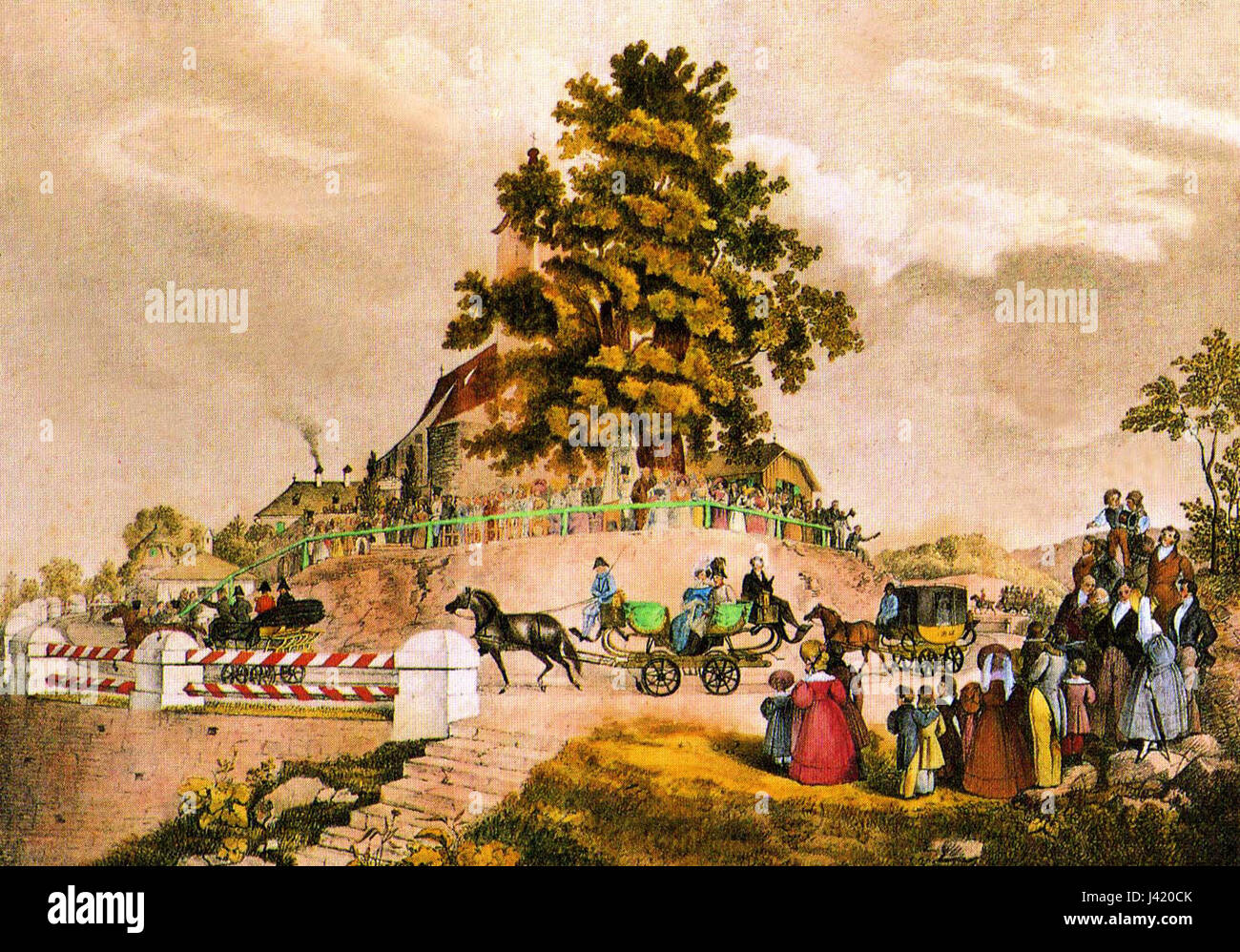 The Linz-Budweis Railway, connecting the Austrian city of Linz with ...