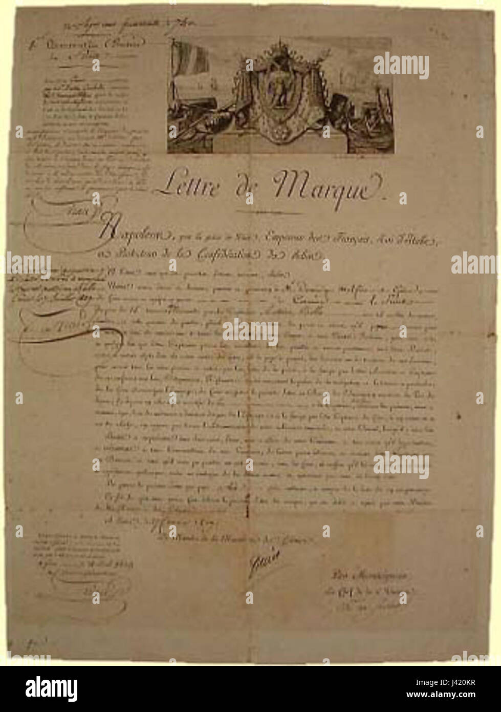 Letter of marque historic hi-res stock photography and images - Alamy