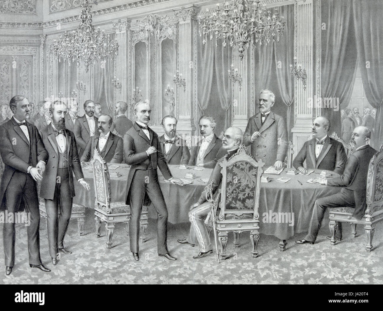 Kurz and Allison, Spanish American Treaty of Peace, Paris 1898 Stock ...